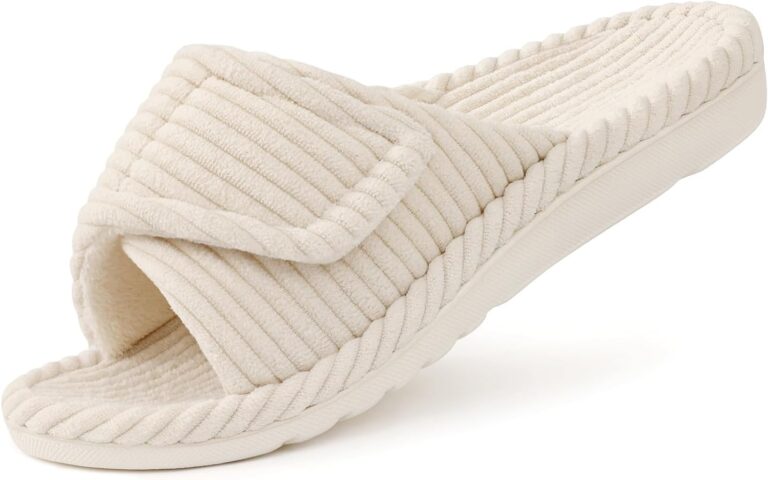 Litfun Orthopedic House Slippers for Women Adjustable Arch Support ...